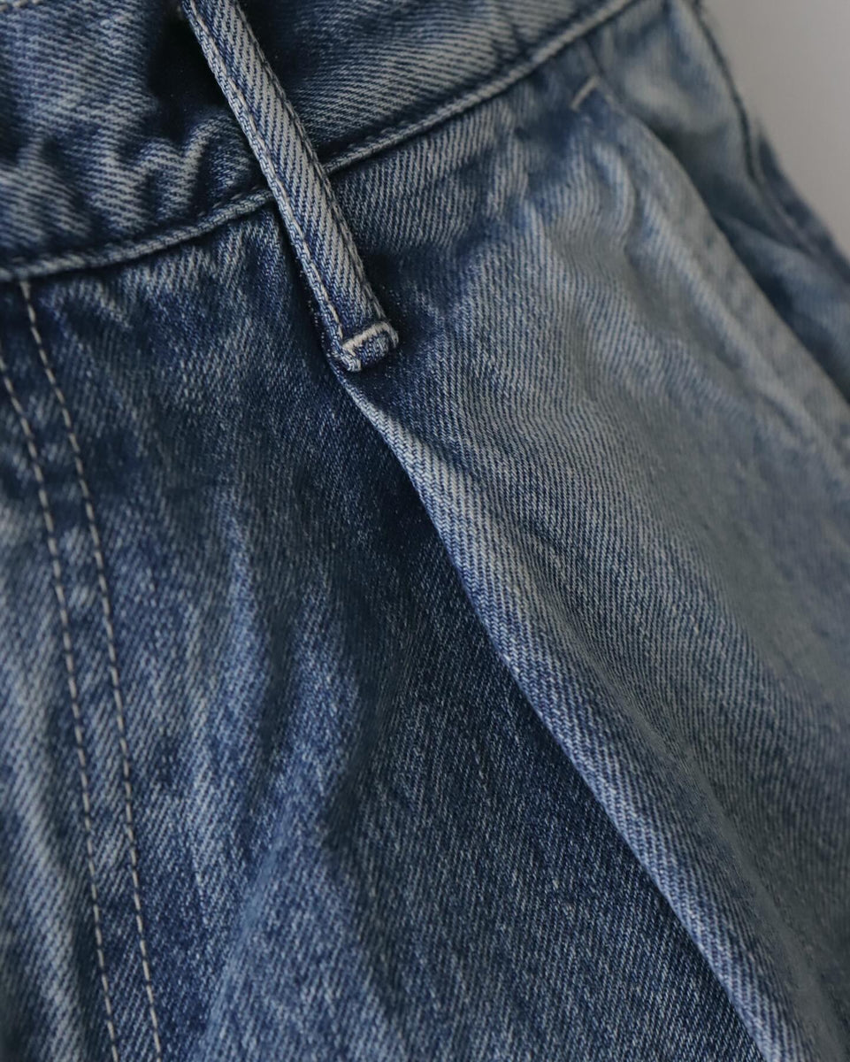 Graphpaper SELVAGE DENIM TWO TUCK WIDE PANTS – NCNR WEB STORE