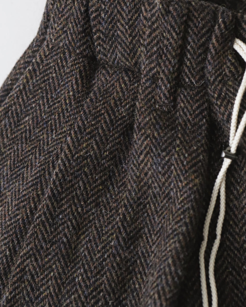 Sillage CIRCULAR PANTS HERRINGBONE BROWN HARRIS TWEED – NCNR WEB STORE